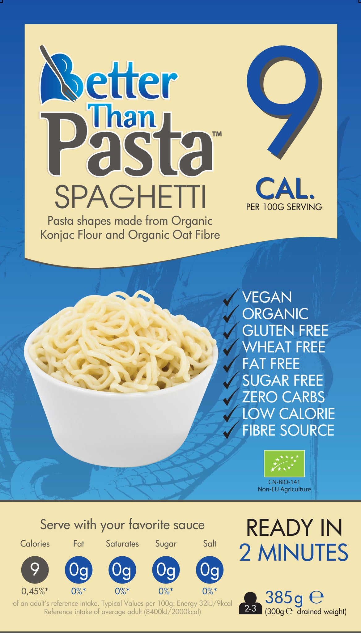 Organic Better Than Pasta Spaghetti 385g – Better Than Foods